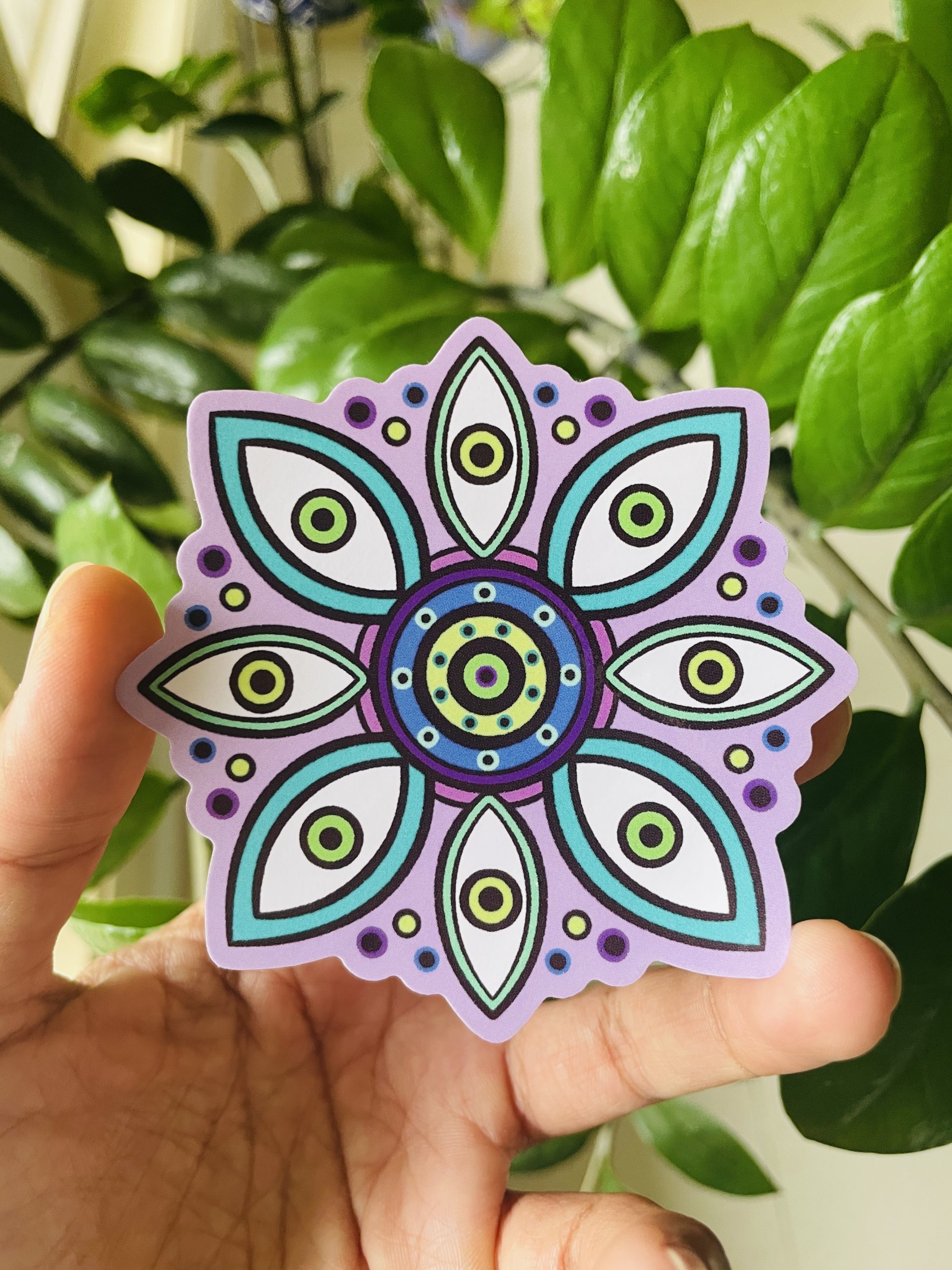 Alien Mandala – Cosmic Visionary Sticker – Danica Venus